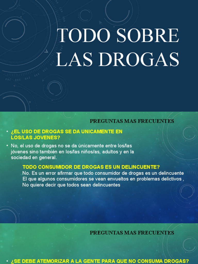 Todo Sobre Drogas Pdf Drogas Cocaína