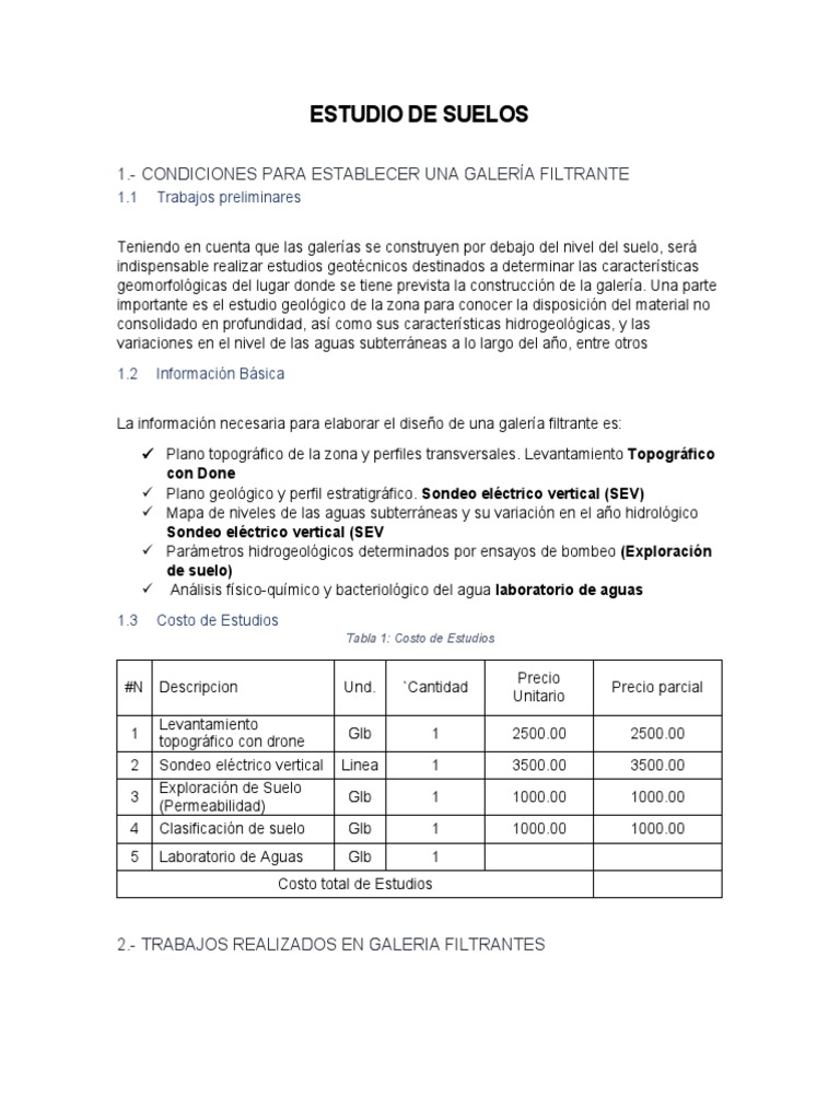 Estudio de Suelos | PDF