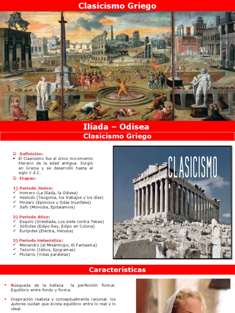 Clasicismo Griego - Homero | PDF | Homero | Aquiles