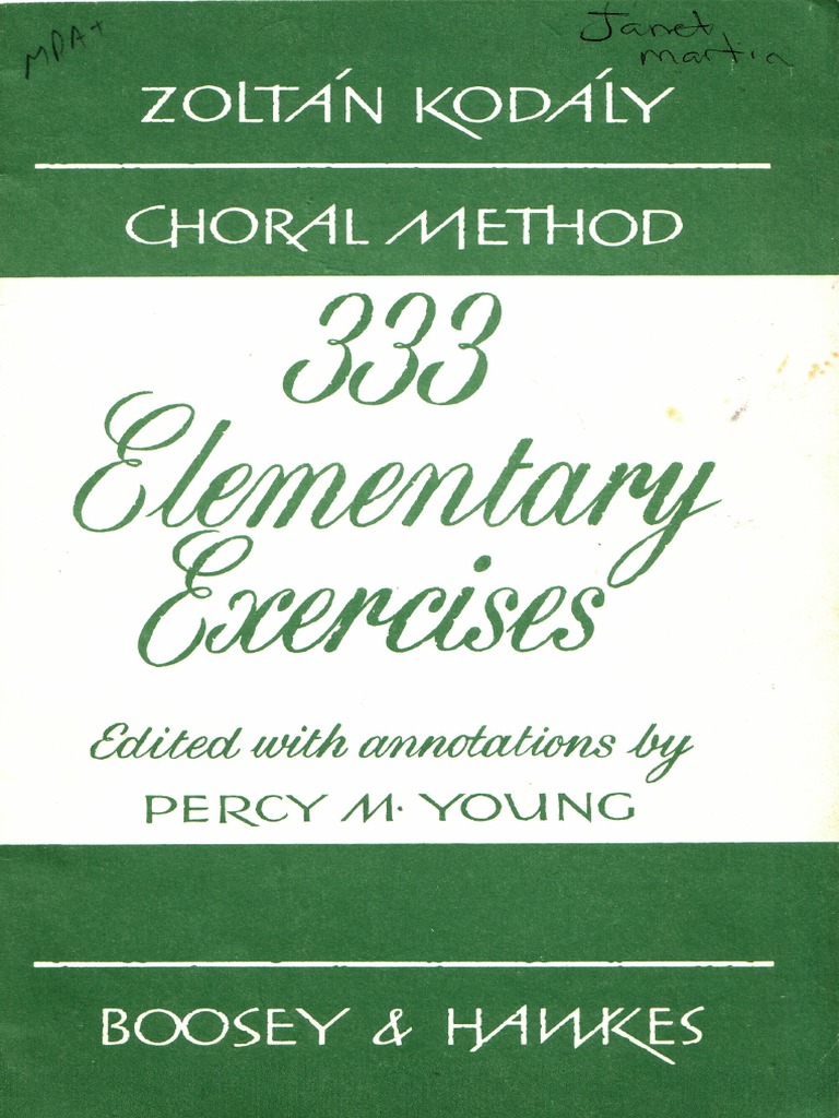 333 Elementary Exercises Kodaly | PDF