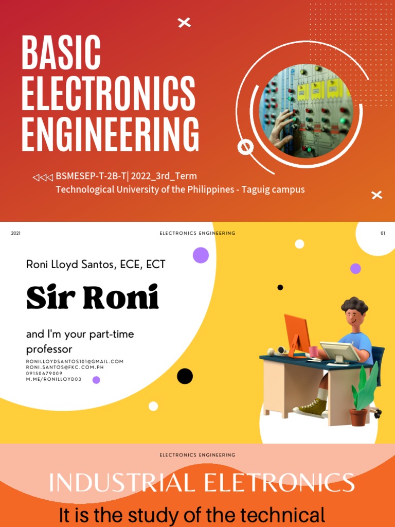 Basic Electronics Engineering: BSMESEP-T-2B-T - 2022 - 3rd - Term ...