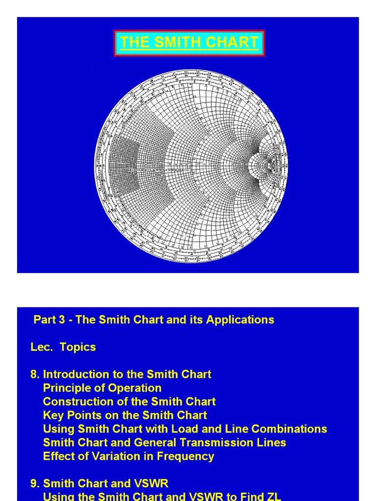 Smith Chart: Construction & Applications | PDF | Quantity | Electronics