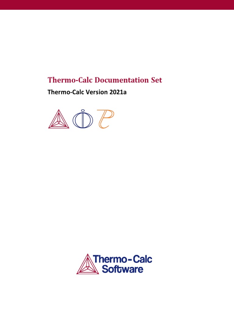 Thermo Calc Documentation Set | PDF | Installation (Computer Programs ...