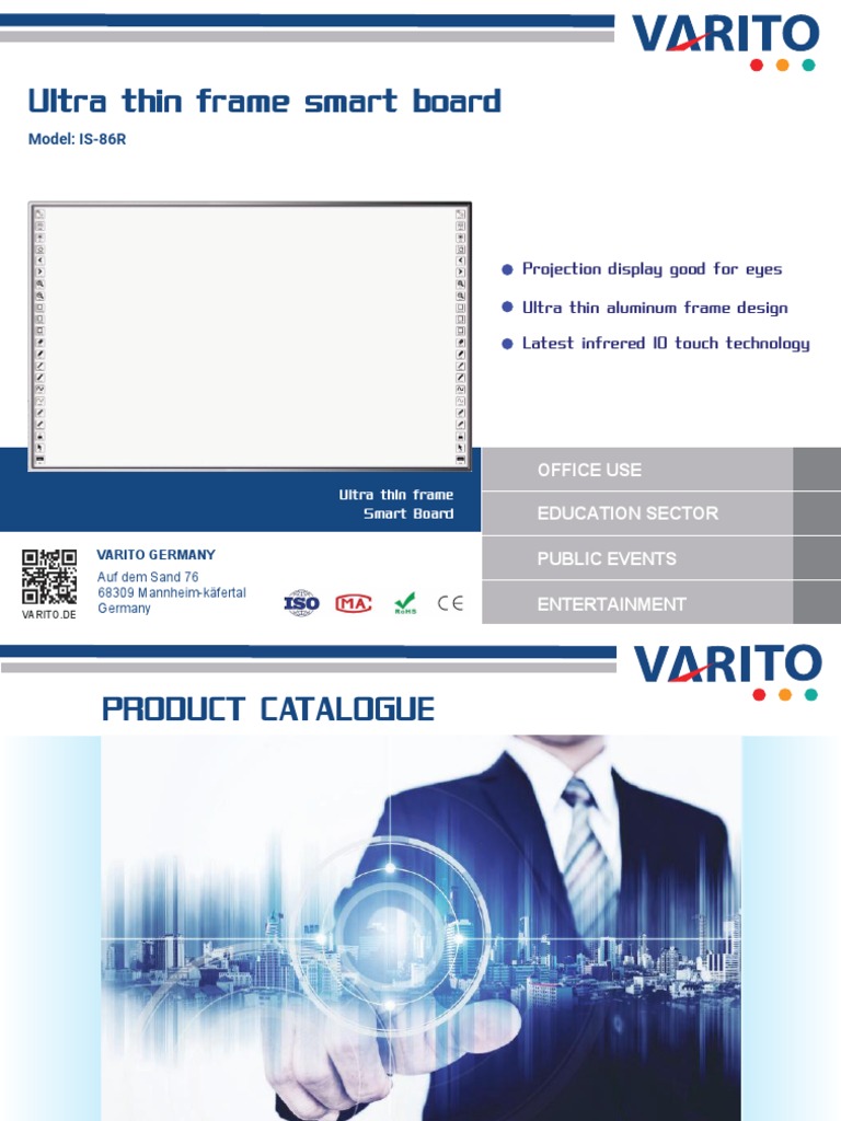 Ultra Thin Frame Smartboard IS-86R-min | PDF | Computers