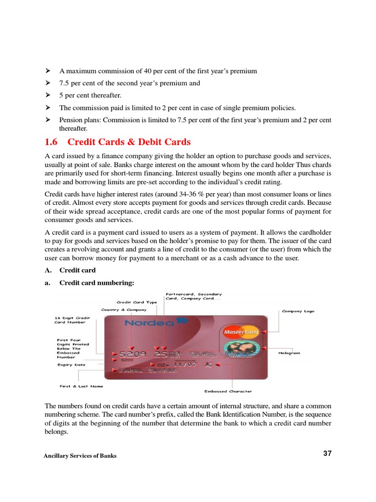 Comprehensive Overview of Credit Card Operations, Pricing Structures ...