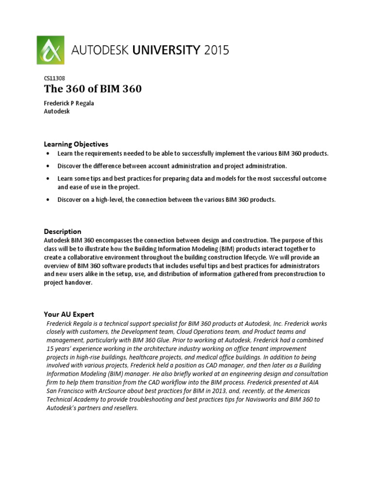 An Introduction to Successfully Implementing BIM 360: Tips for Account ...