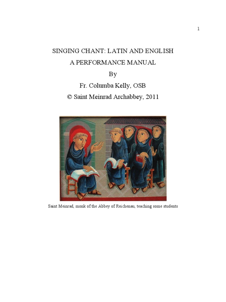 Chant Manual FR Columba Kelly | PDF | Mode (Music) | Gregorian Chant