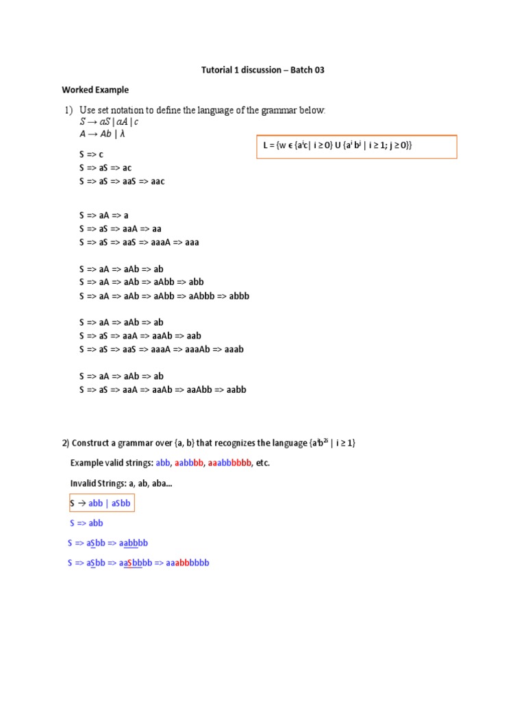 Tutorial 1 Discussion Document - Batch 03 | Download Free PDF | Mathematical Logic | Metalogic