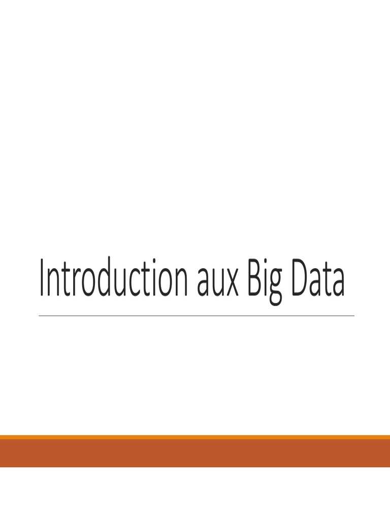 Introduction au Big Data et NoSQL | PDF | NoSQL | Big data