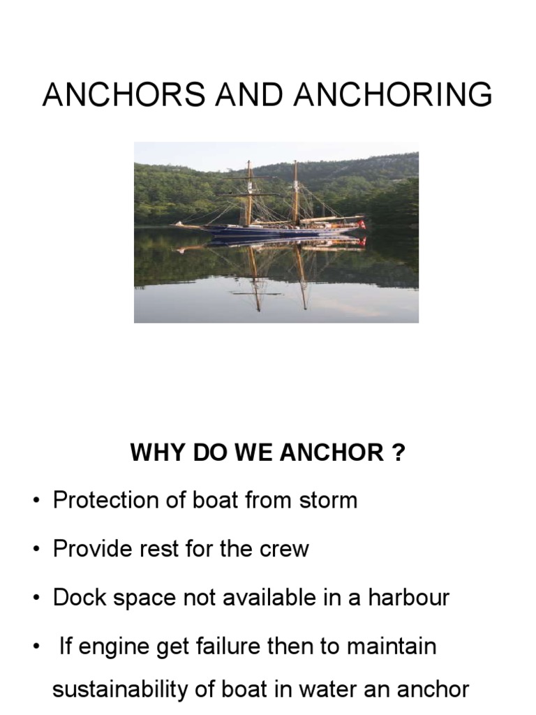 Anchor and Anchoring | PDF | Anchor | Water Transport