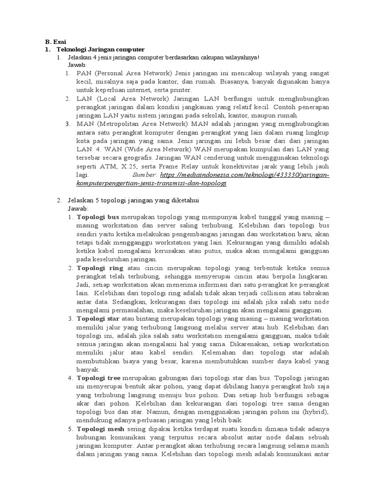 Soal Pengetahuan Ukk 2021 | PDF