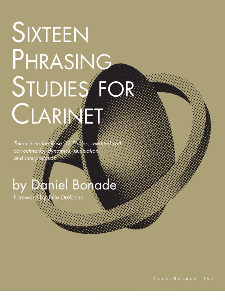 16 Phrasing Studies Clarinet Taken From The C Rose 32 Etudes Reedited ...