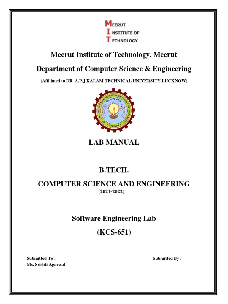Software Engineering Lab Manual | Download Free PDF | Databases ...