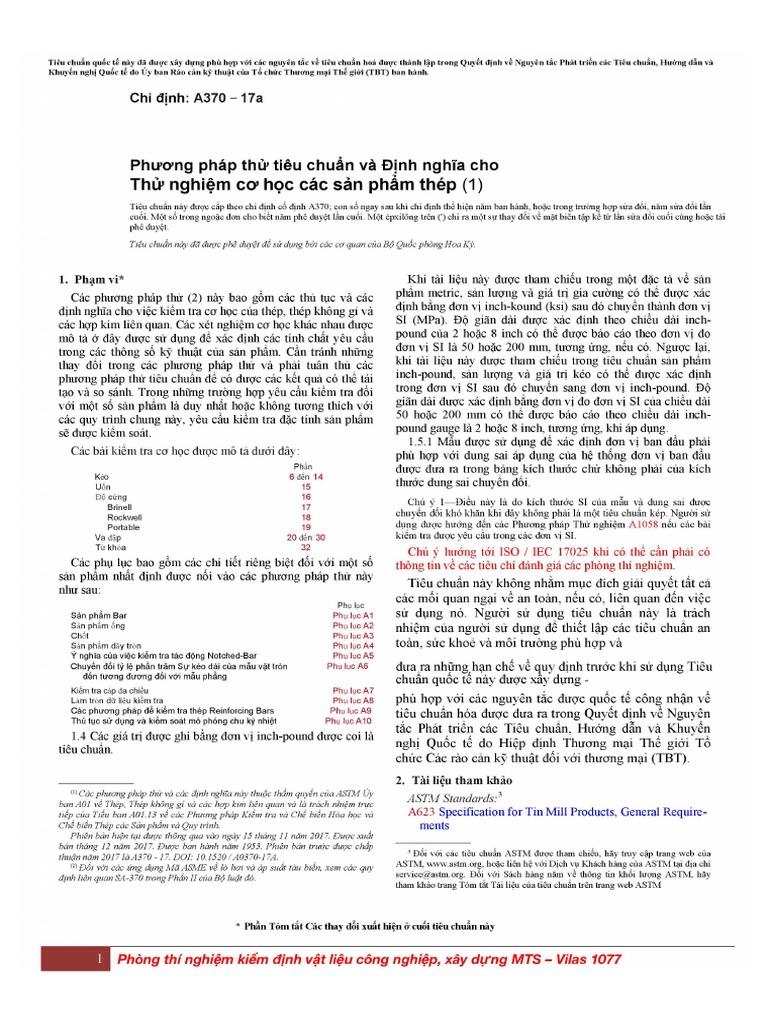 Astm A370-17a (Vie) | PDF