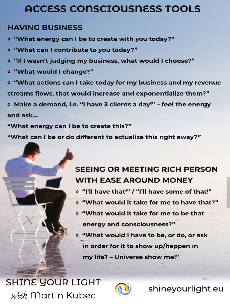 Access Consciousness Tools | PDF