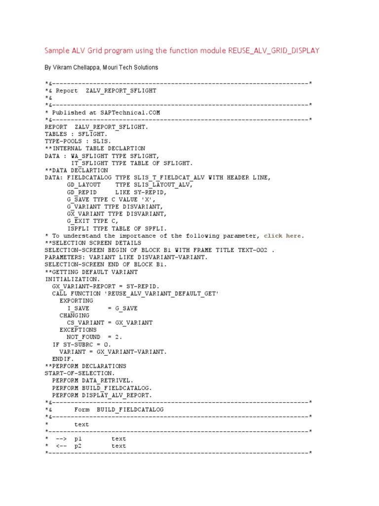 ALV Grid Display for SAP Developers | PDF | Computer Programming | Computing
