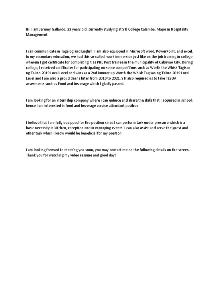 SCRIPT | PDF | Career & Growth