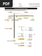 Tower Crane Foundation Design | PDF | Strength Of Materials | Concrete