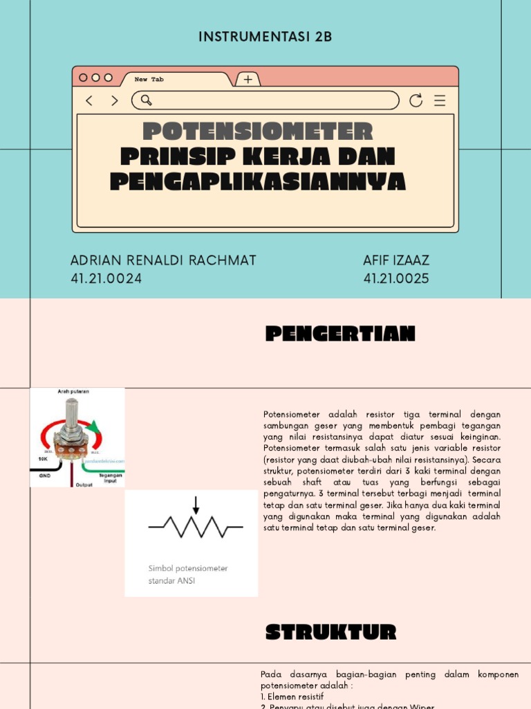 Panduan Potensiometer | PDF
