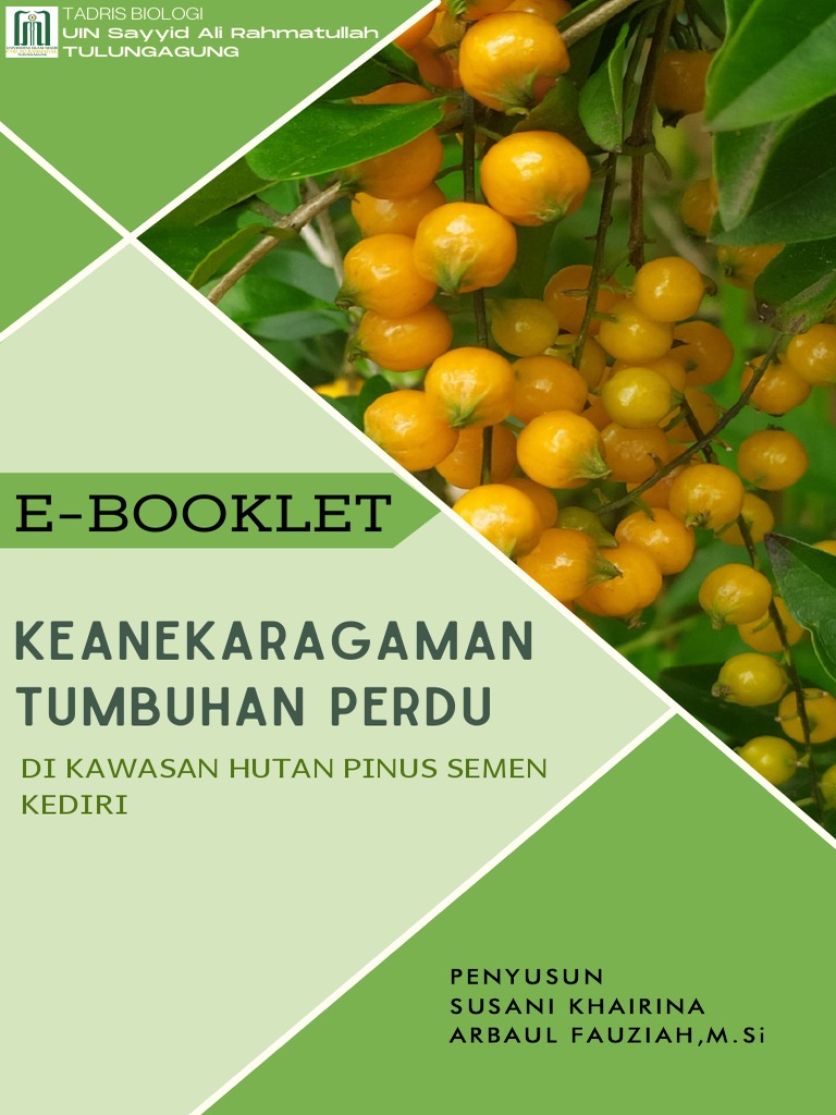 Ebooklet Keanekaragaman Tumbuhan Perdu Di Kawasan Hutan Pinus Semen ...