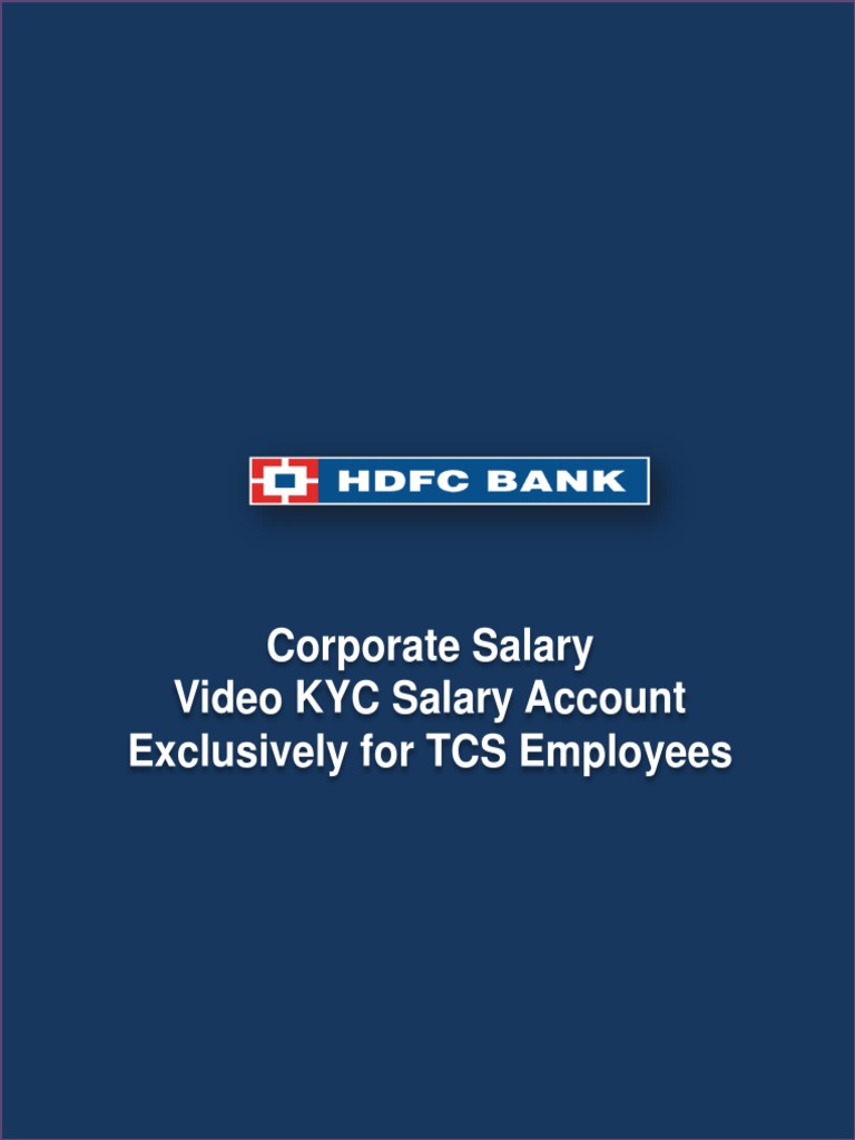 HDFC Insta Account for TCS Employees | PDF | Banks | Debit Card