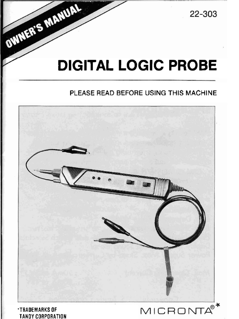 Micronta Logic Probe 22 303 | Cmos | Electronic Circuits