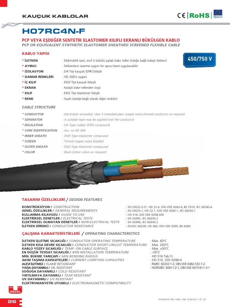 H07RC4N F | PDF | Electrical Equipment | Electrical Engineering