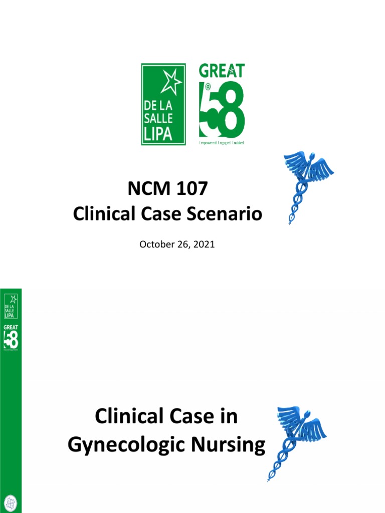 NCM 107 Clinical Case in Gynecology 1 | PDF | Clinical Medicine ...