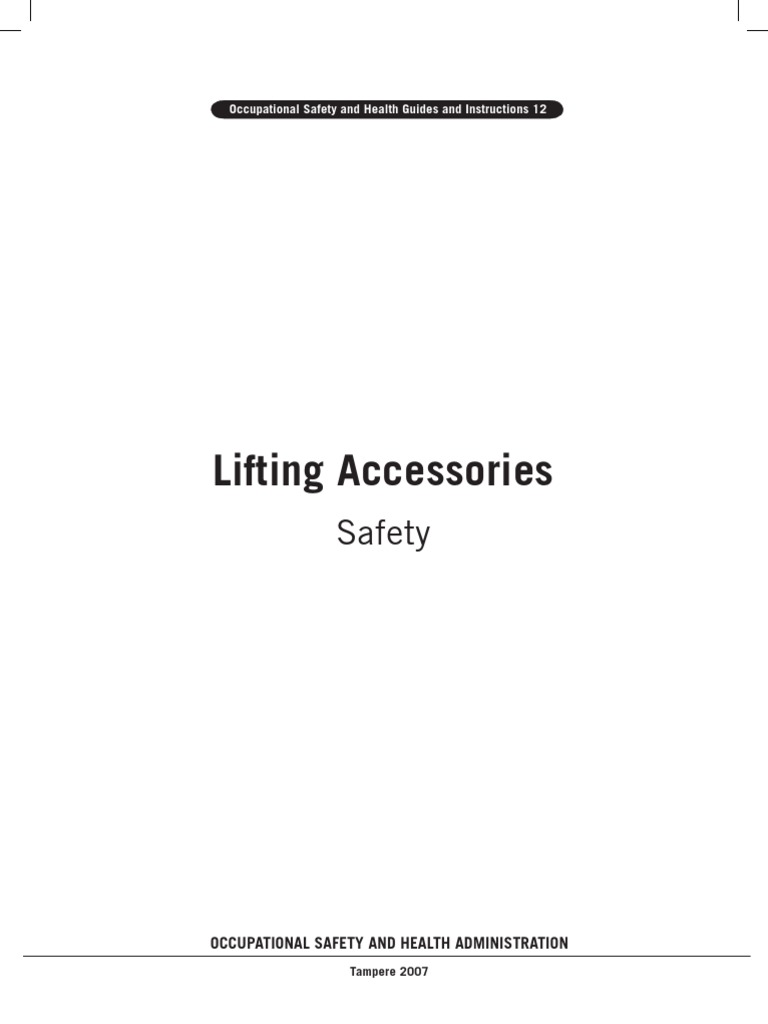 Lifting Acessories Safety | PDF | Elevator | Rope