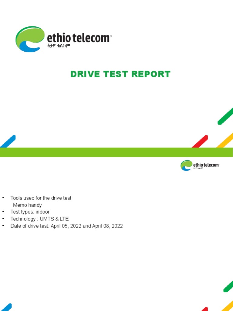 Analysis of Drive Test Results Before and After Optimization of Site ...