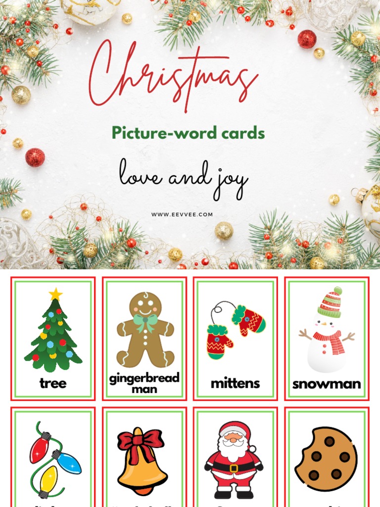 Christmas Flashcards 1 | PDF