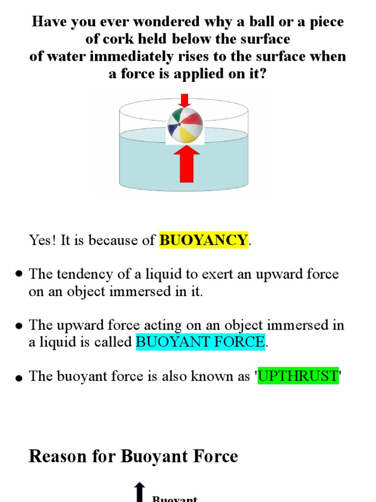 Buoyant Force | PDF
