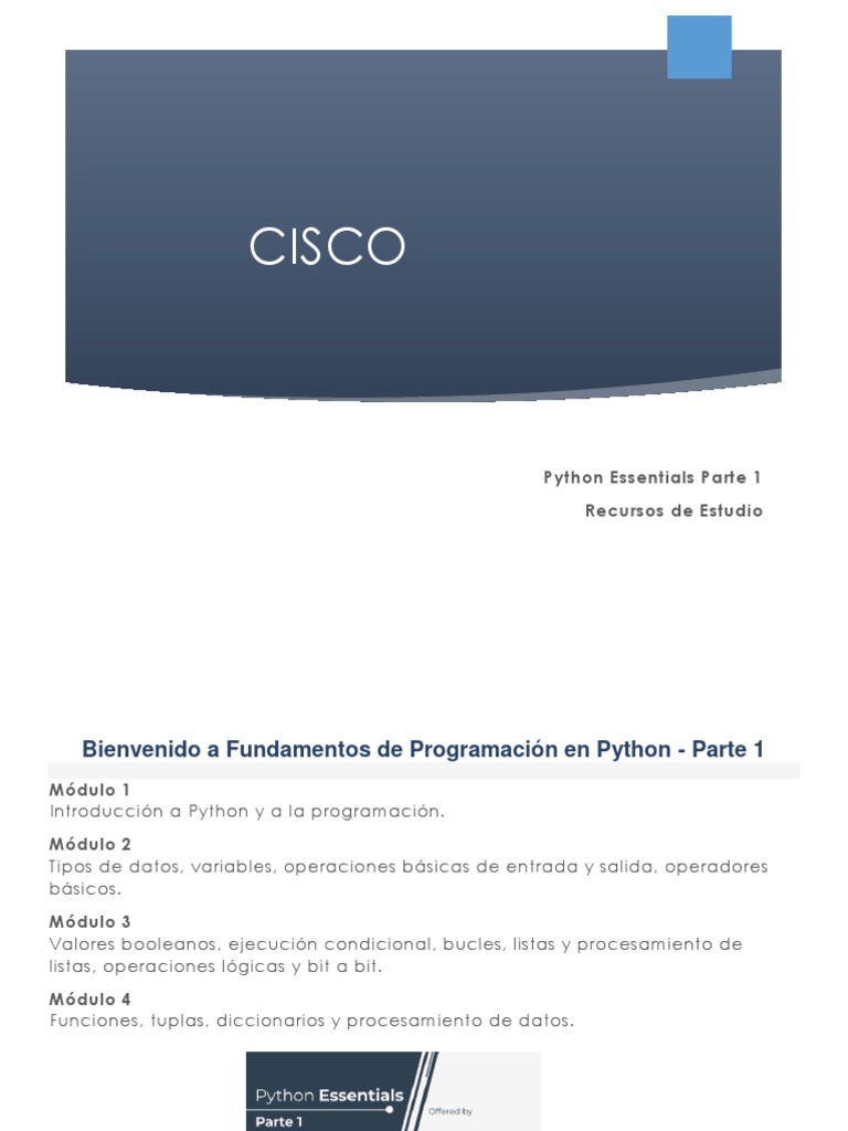 Esenciales de Python | PDF | Python (lenguaje de programación) | Lenguaje de programación