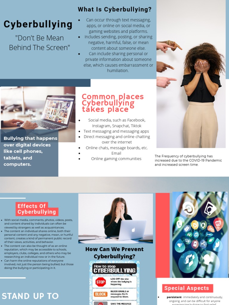 Cyberbullying Brochure | PDF | Cyberbullying | Popular Culture & Media ...