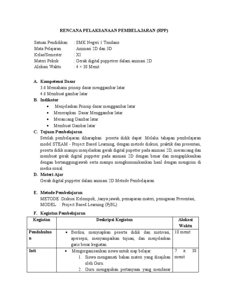 Digital Puppet Motion in 2D Animation | PDF