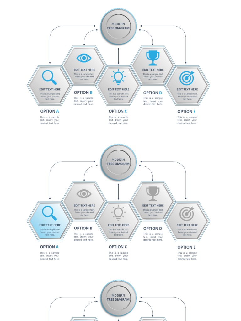 FF0368 01 Free Modern Tree Diagram For Powerpoint | Download Free PDF ...
