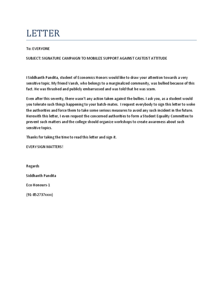 Aecc Assignment | PDF | Bullying | Caste