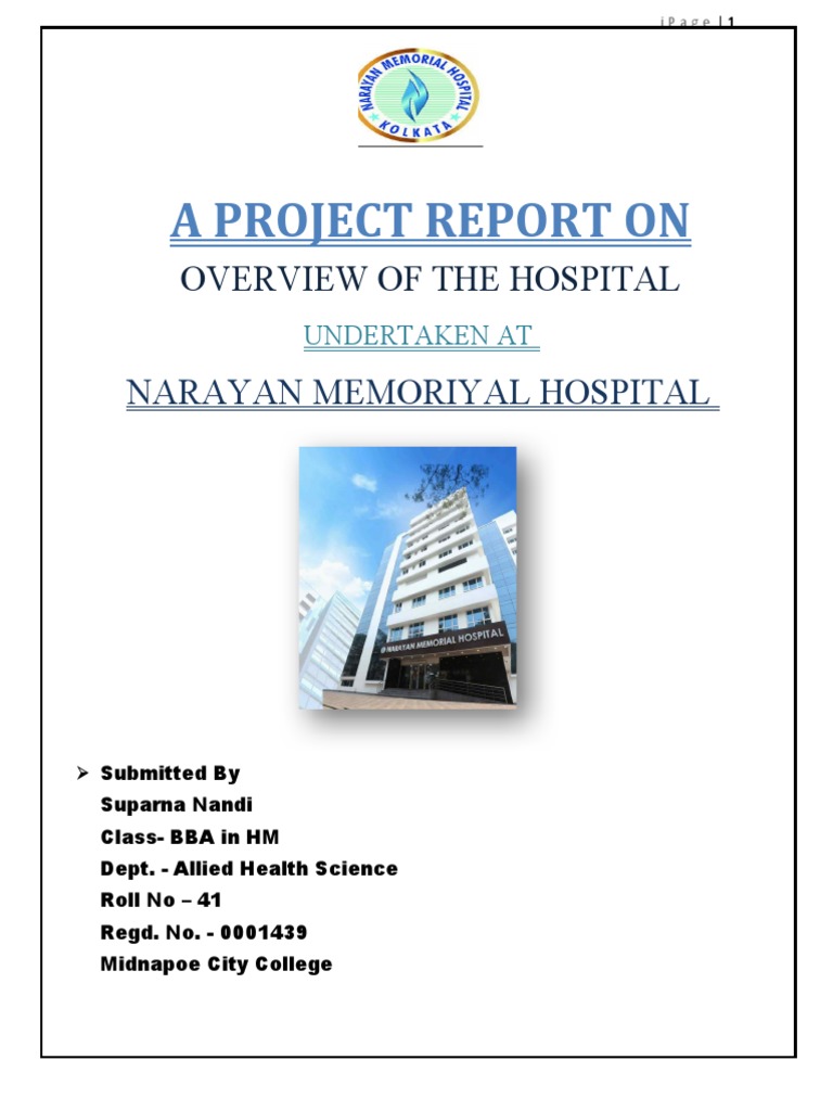 A Project Report On: Overview of The Hospital | PDF | Medical Record ...
