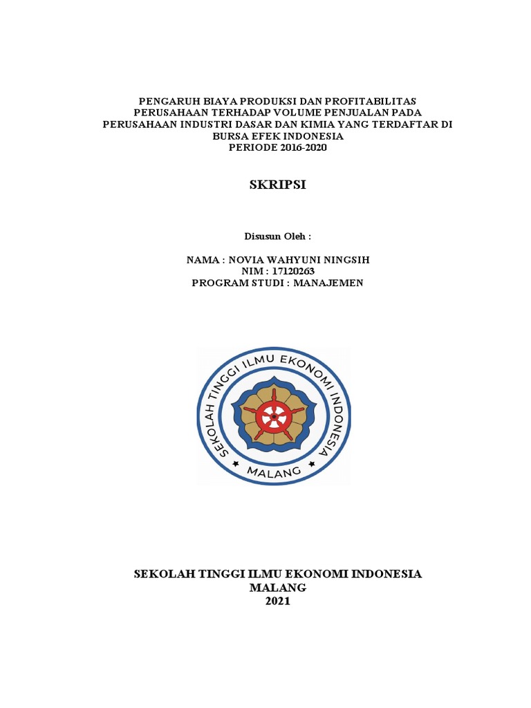 Skripsi Full Bab 1-5 | PDF