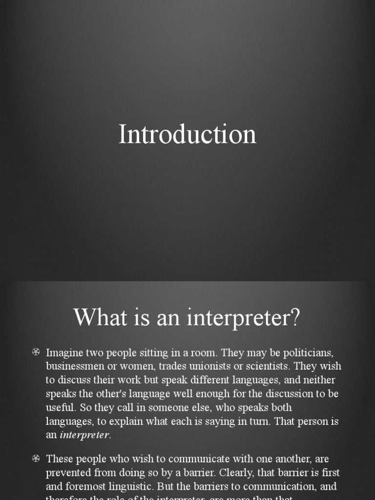 Lesson 1 | PDF | Language Interpretation | Translations