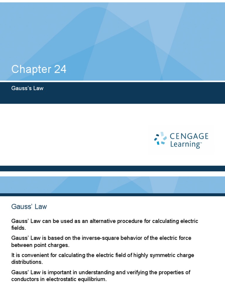 Ch. 24 - PPT | PDF | Flux | Field (Mathematics)