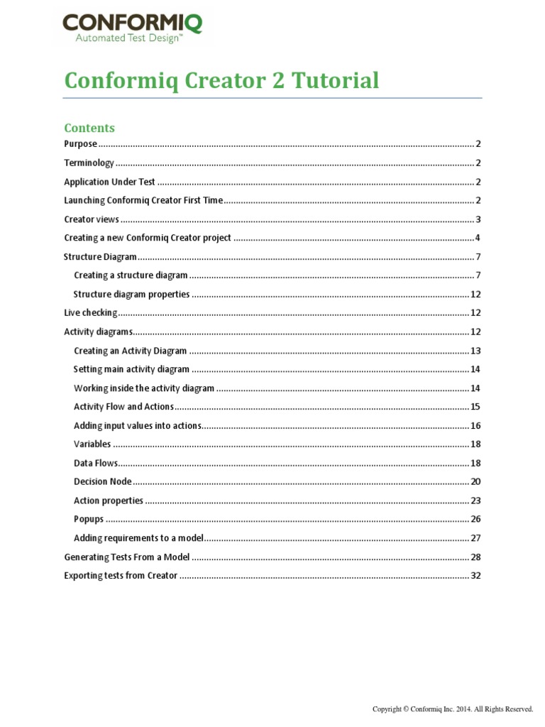 Conformiq Creator 2 Tutorial | PDF | Microsoft Excel | Password