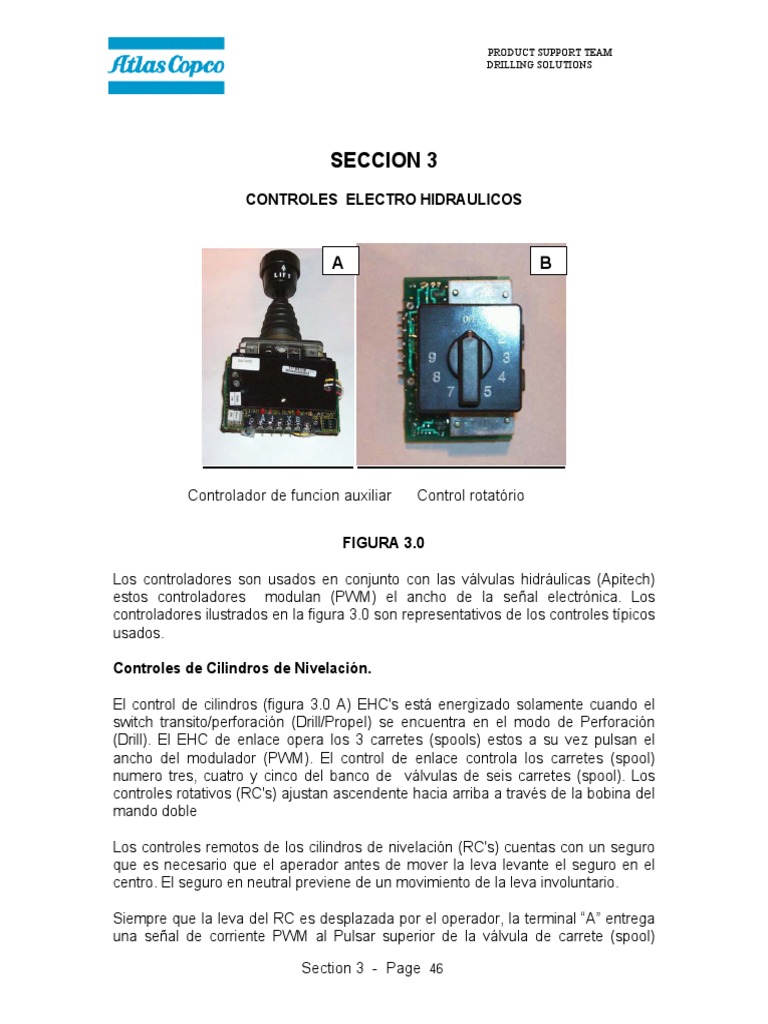 Epiroc DML Seccion 3 Controles Electrohidraulicos | PDF | Solenoide ...