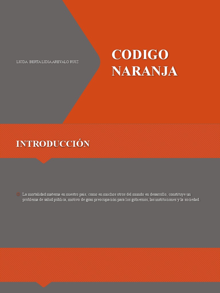 Código Naranja | PDF | El embarazo | Hipertensión