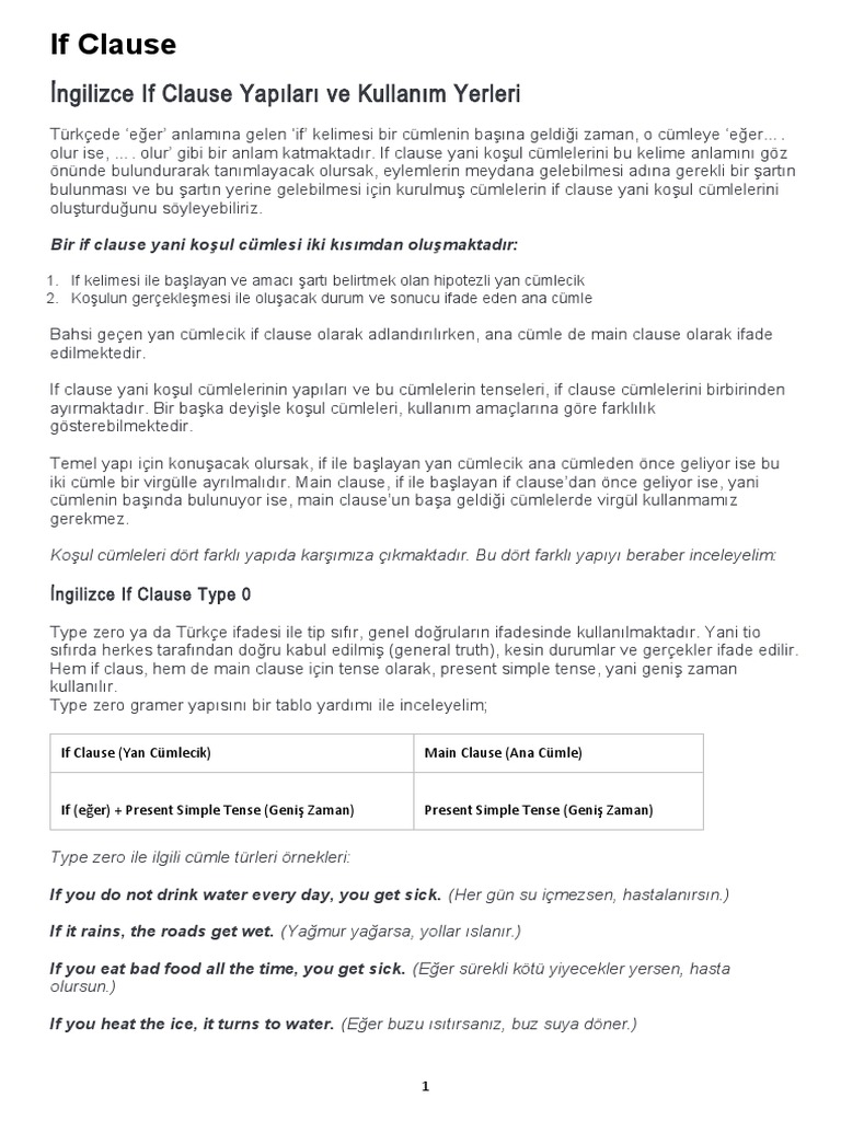 If Clause | PDF