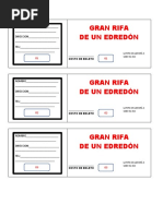 Números del 1 al 100 para Rifa | PDF