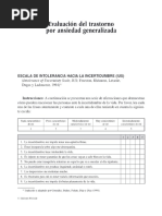OCI-R Español Obsessive Compulsive Inventory | PDF | Sicología