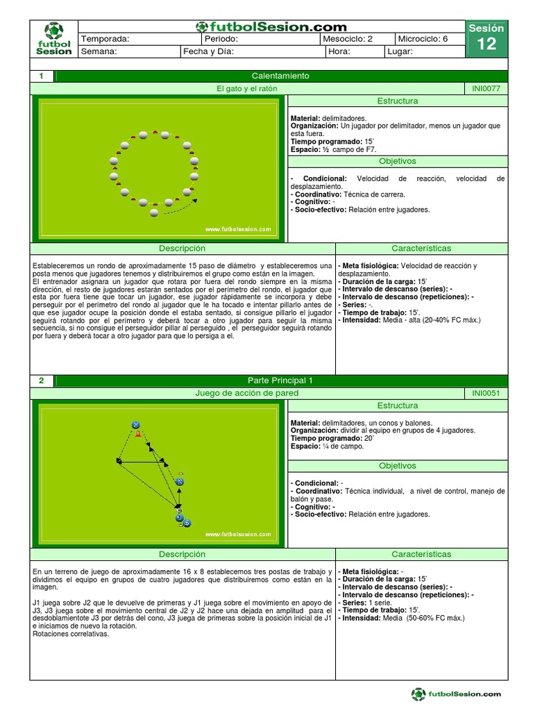 Juego El Gato y El Ratón Fútbol | PDF