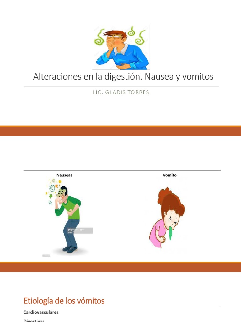 Nauseas y Vómitos | PDF | Vómitos | Enfermería