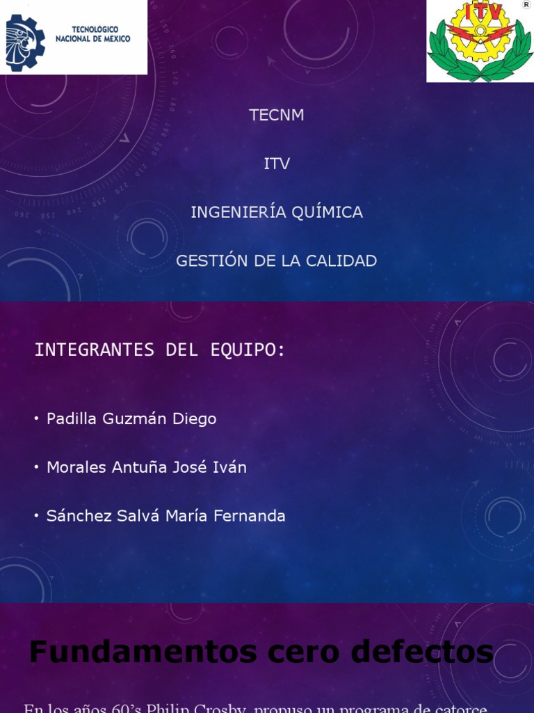 Fundamentos del Cero Defectos en Calidad | PDF | Gestión de la calidad